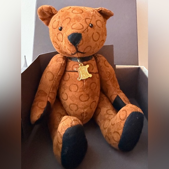 Celine | Accessories | Celine Triomphe Teddy Bear Gift Set With Scarf ...